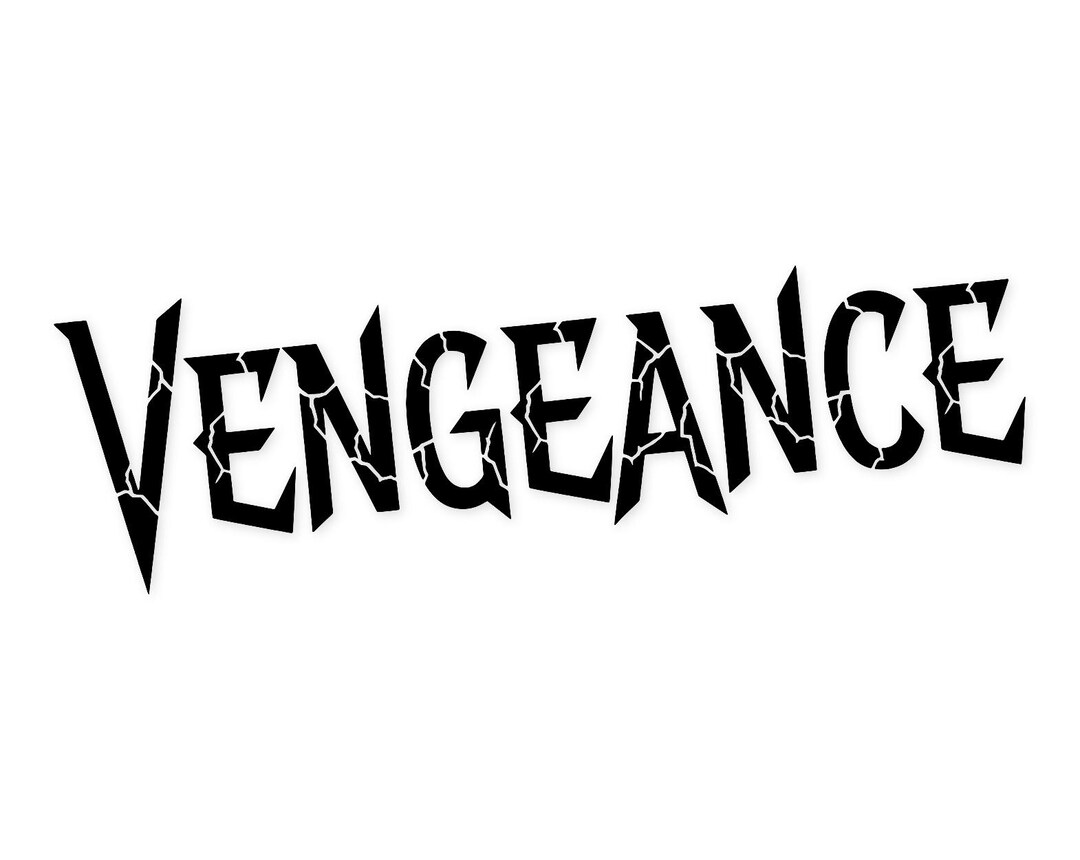 Revenge Typography Svg Png: Cut Ready Digital Design for Cricut ...