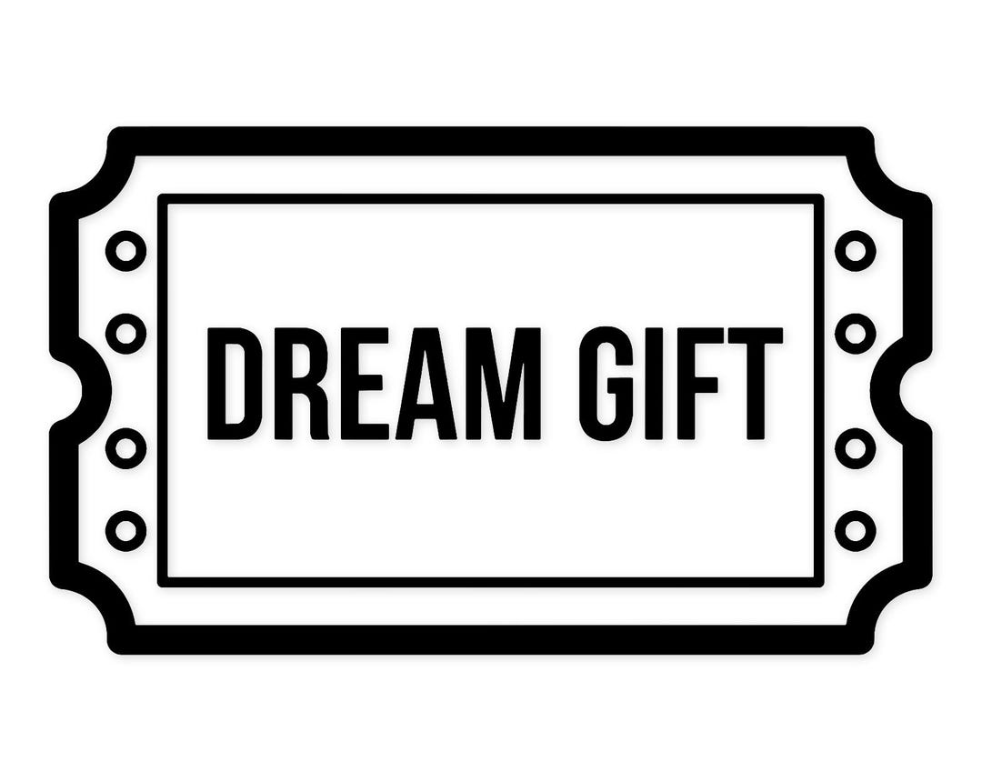 Dream Ticket Svg Png: Bold Design for Gift Making - Etsy