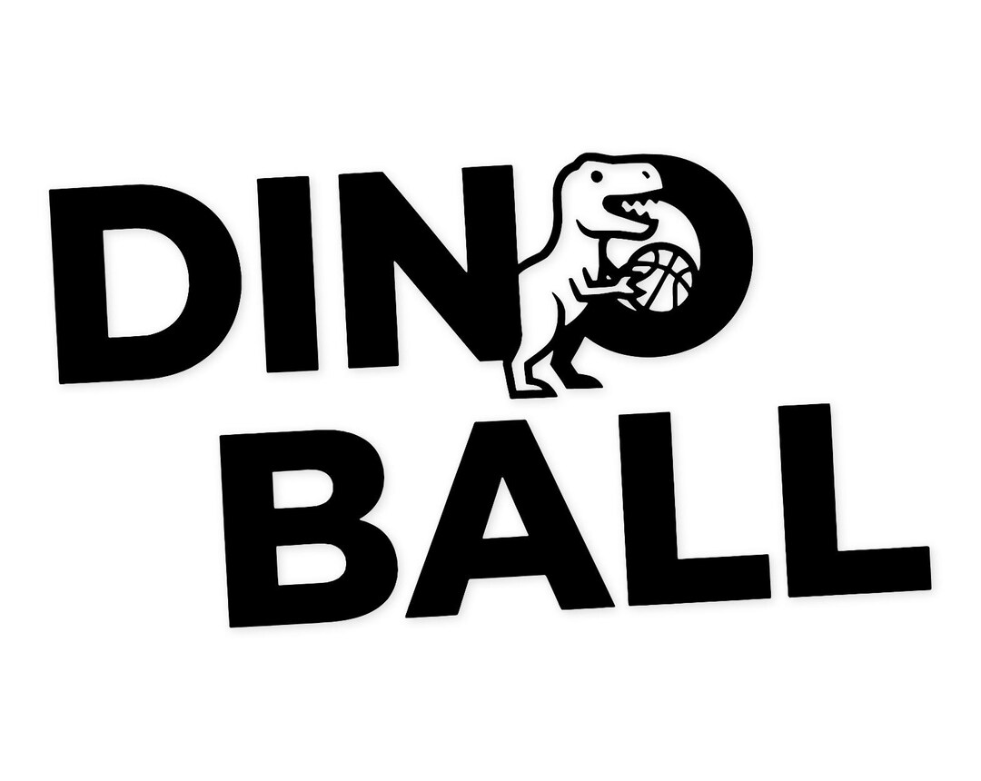 Dino Dribble Svg Png: Bold Block Design for T-shirts - Etsy