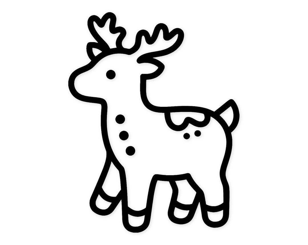 Gingerbread Reindeer Svg Png: Bold Cut File for Holiday Crafts - Etsy