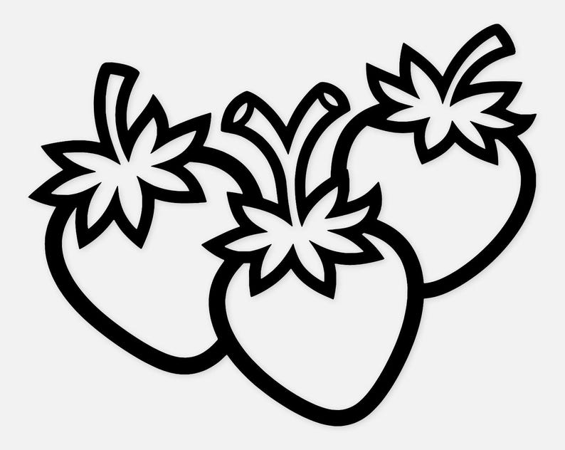 Strawberry Patch Svg Png: Cut Ready Digital Design for Cricut ...