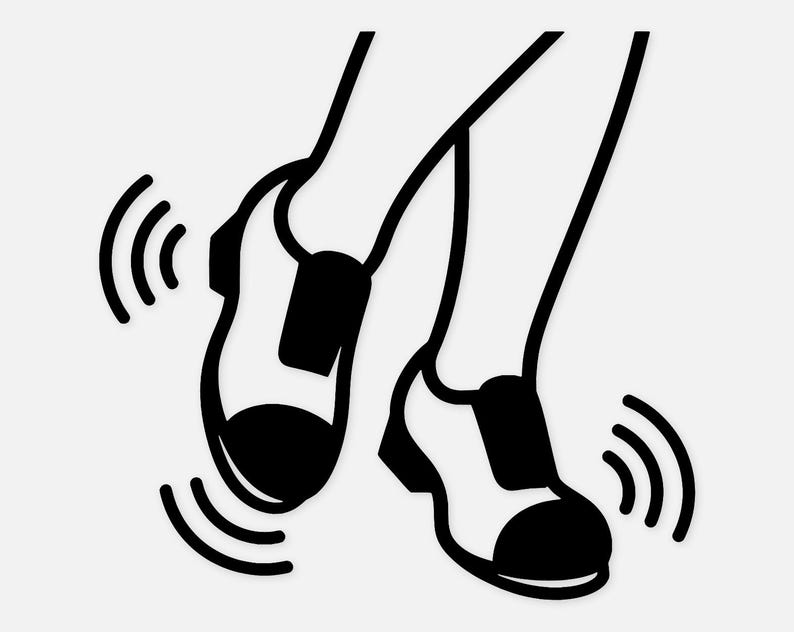 Tap Dance Steps Svg Png: Bold High Contrast Design for Crafting - Etsy