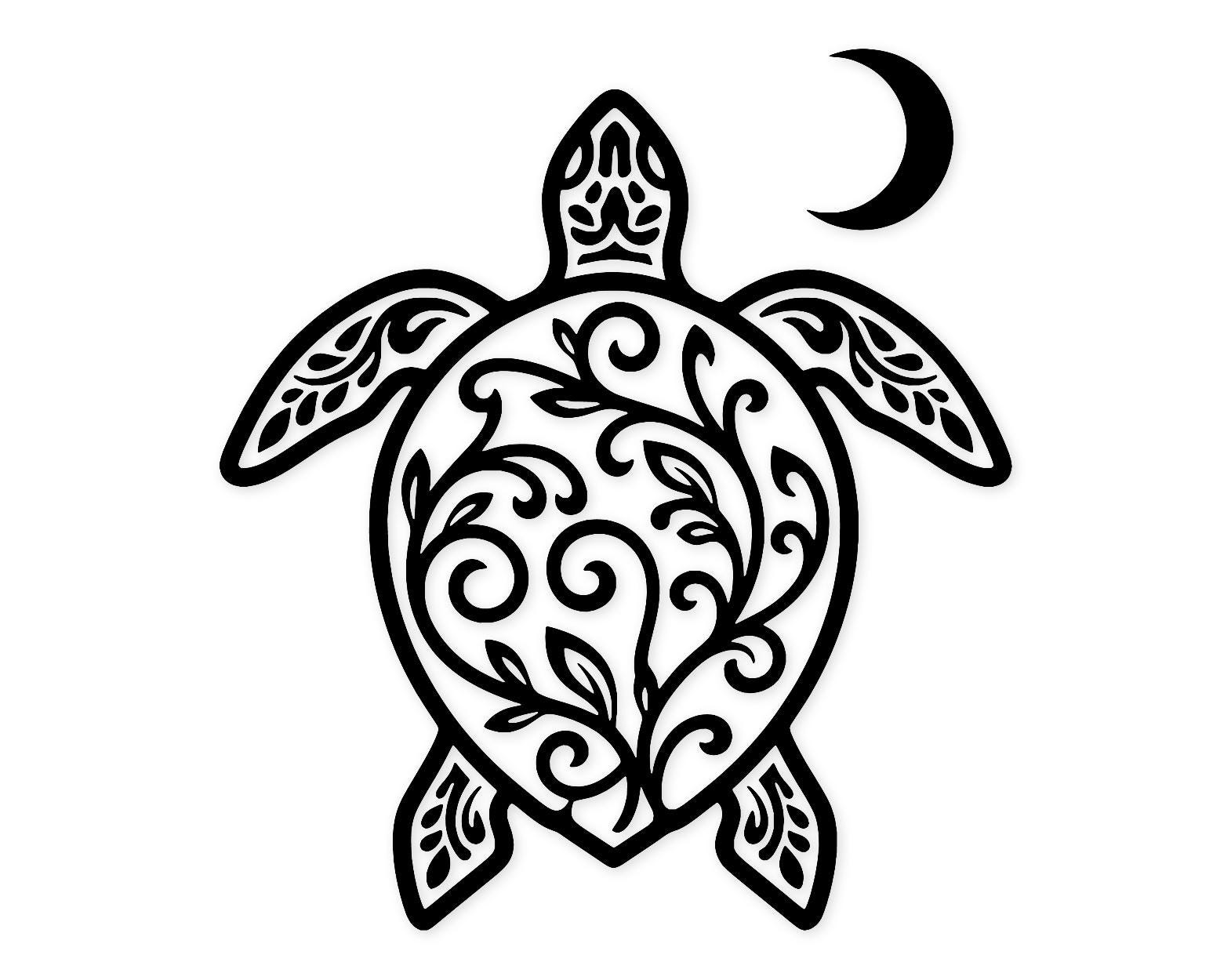 Floral Turtle Svg Png: Minimalist Design for Mugs and Wall Art - Etsy