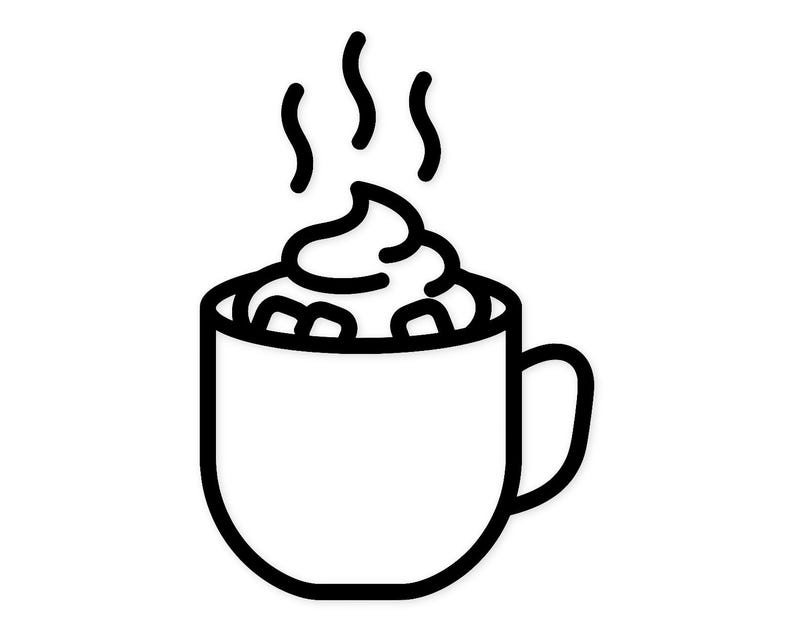 Hot Cocoa Mug Svg Png: Cut Ready Digital Design for Cricut Silhouette ...