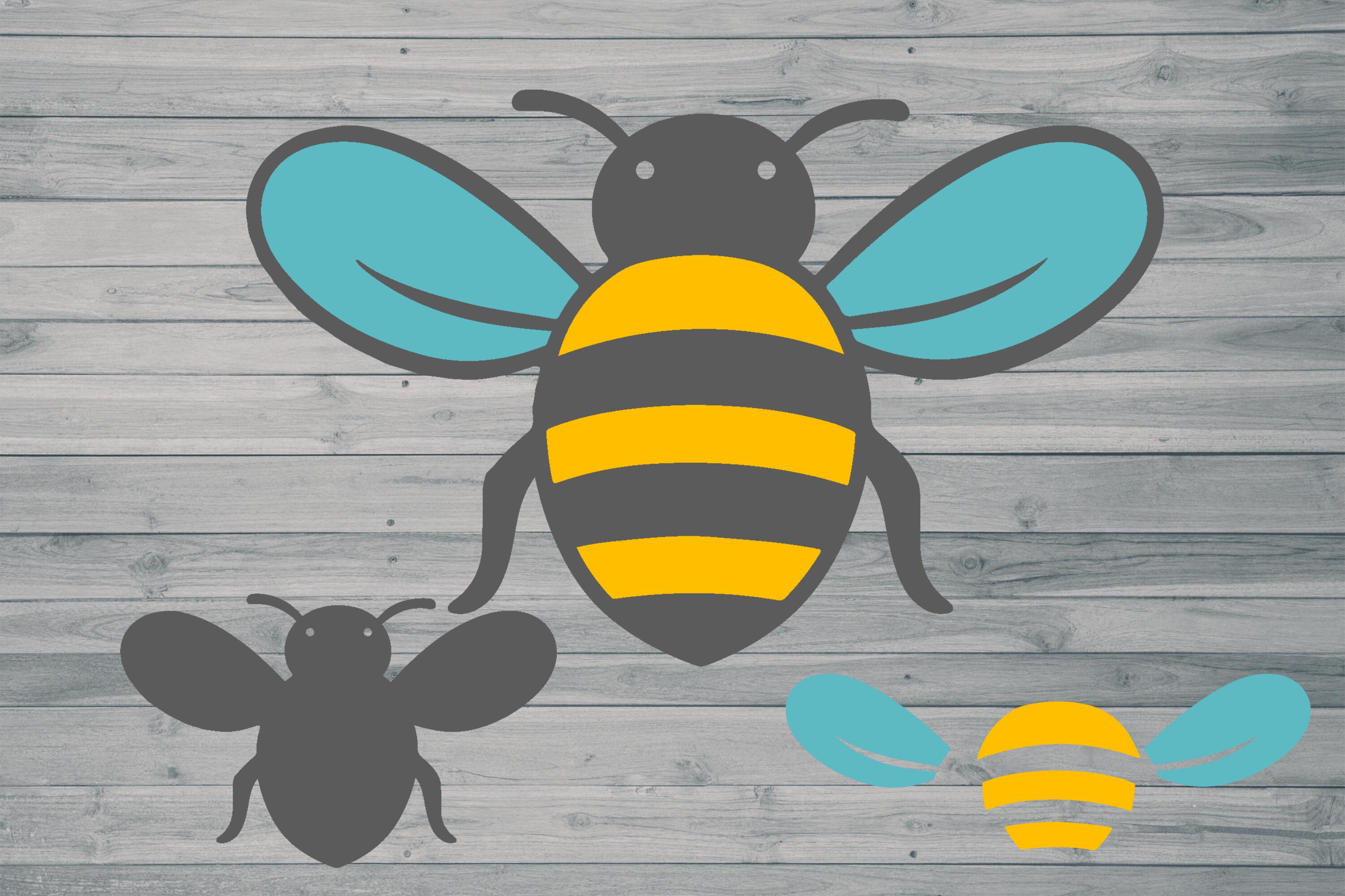 Layered Bee SVG Cute Bee Laser Cut Design Svg Cricut Bee Silhouette Svg ...