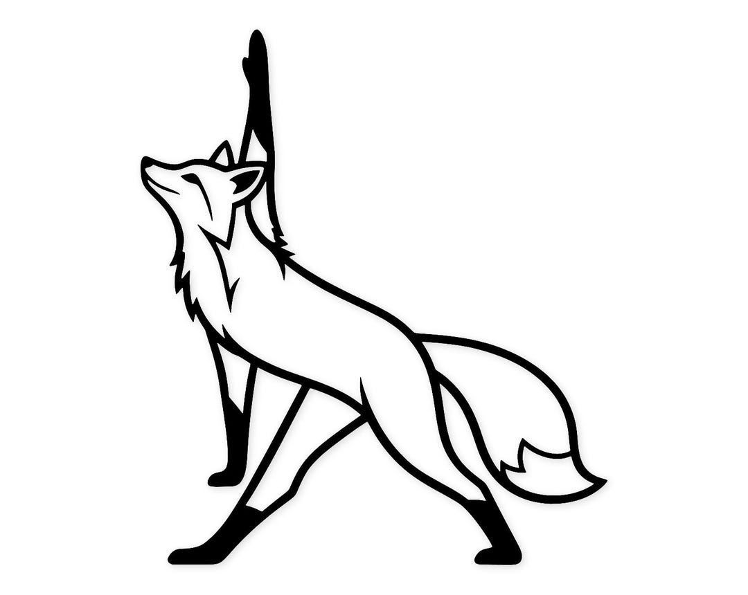 Fox Triangle Pose Svg Png: Cut Ready Digital Design for Cricut ...