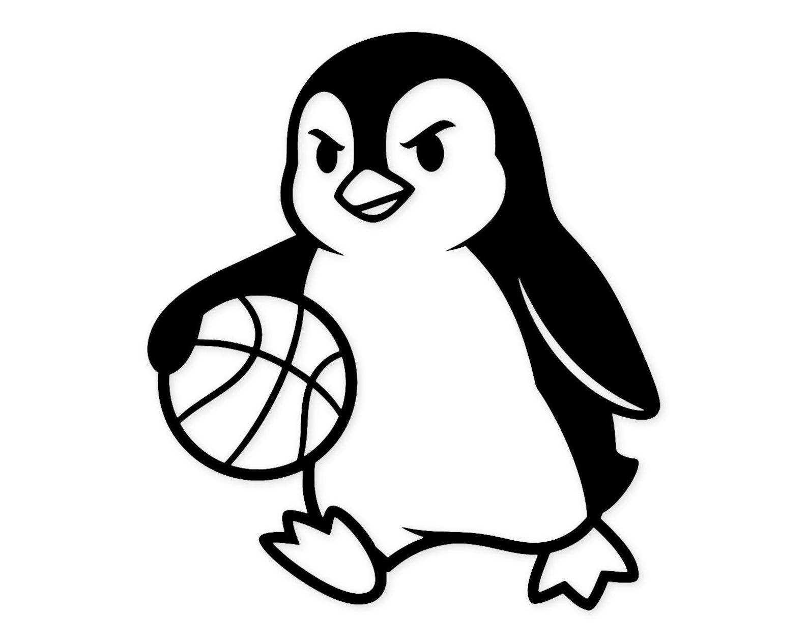 Penguin Player Svg Png: Cut Ready Digital Design for Cricut Silhouette ...