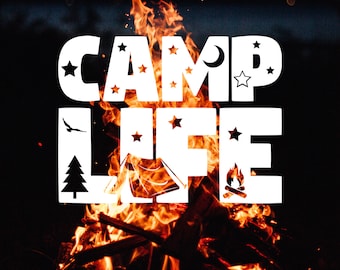 Camp Life Decal | Etsy