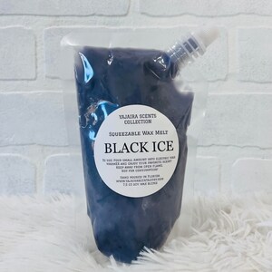 Black Ice 7.5oz Squeezable Wax Melt | Soy Wax Melts - Etsy