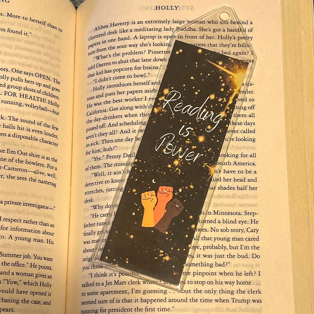 Reading is Power Bookmark - Etsy