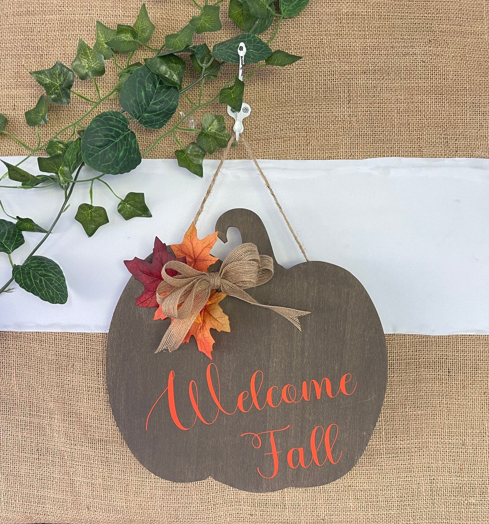 Welcome Fall Letrero hecho a mano Letreros de otoño | Etsy