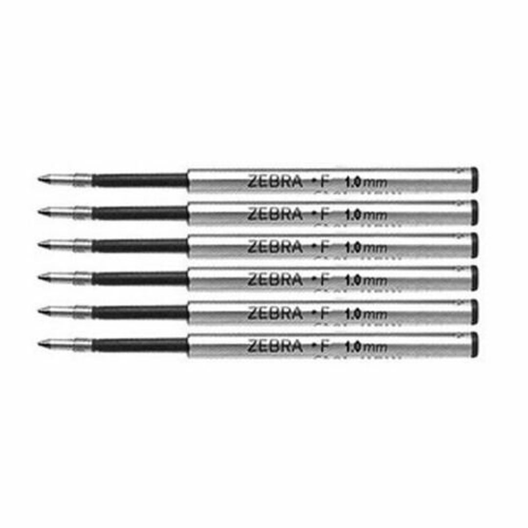 Zebra F 1.0mm Ballpoint Pen Refill BLACK - 6 Pack - Etsy