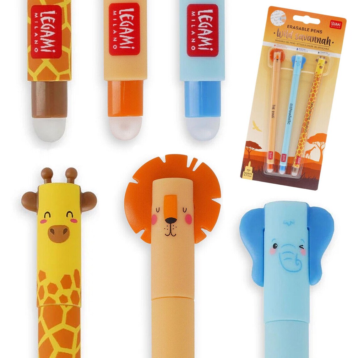 Legami Erasable Pens Wild Savannah Set of 3 - Etsy