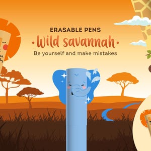 Legami Erasable Pens Wild Savannah Set of 3 - Etsy