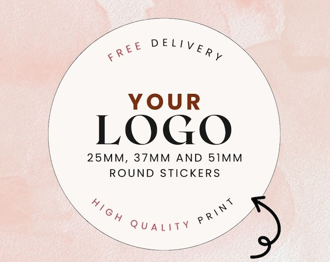 Circular 37mm Stickers, A4 Sheets, Matte Finish, Logo Stickers ...