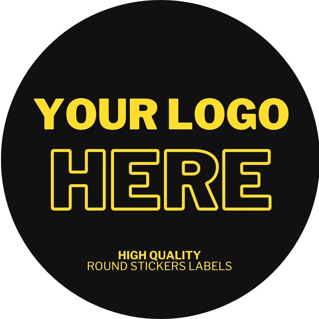 Custom Logo Stickers: Round Business Labels, Personalised Branding - Etsy