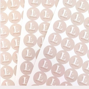 Personalised / Logo Sticker Sheets, Round Business Stickers, Customised ...