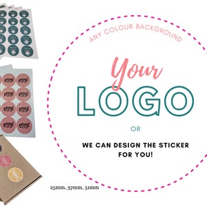 Personalised / Logo Sticker Sheets Round Business Stickers - Etsy UK