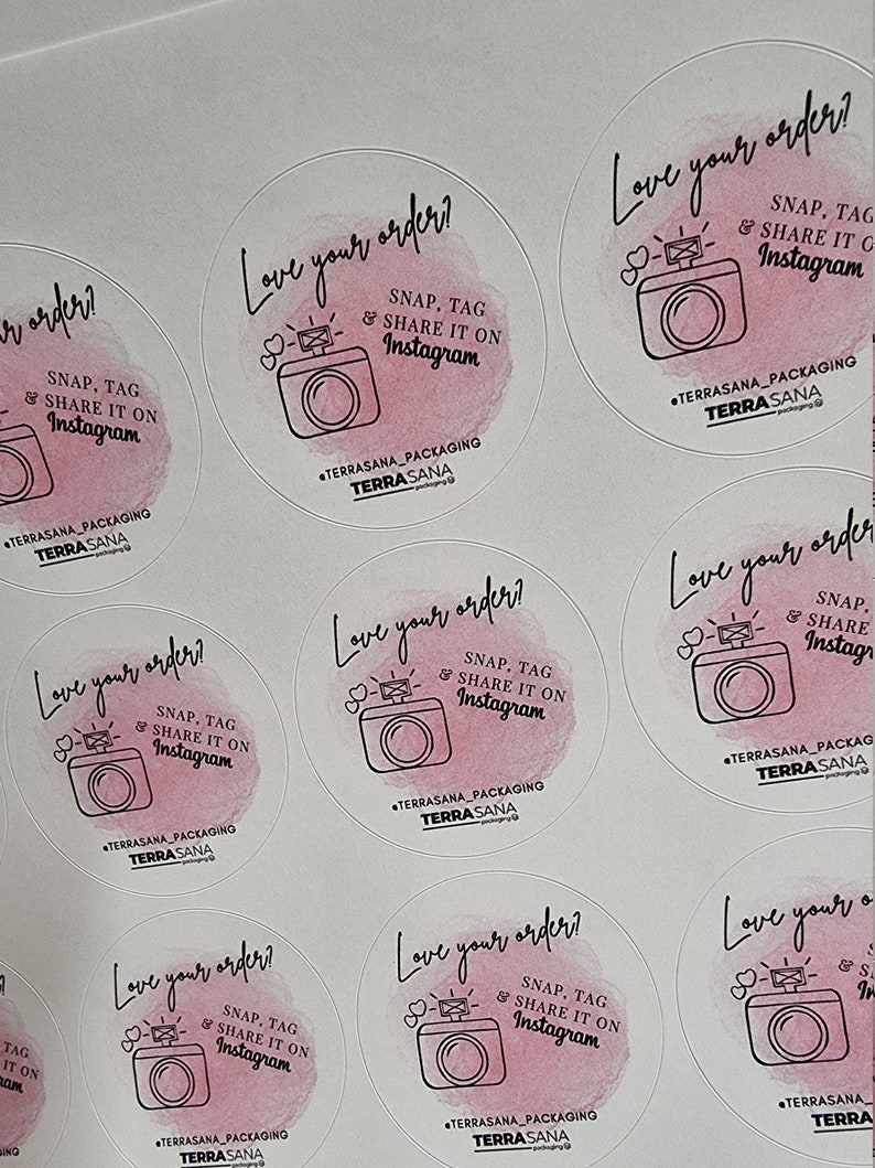 Personalised Stickers Circle Stickers Round Business - Etsy