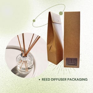 Kraft Reed Diffuser Box: 100ml Tapered Bottle Packaging - Etsy UK