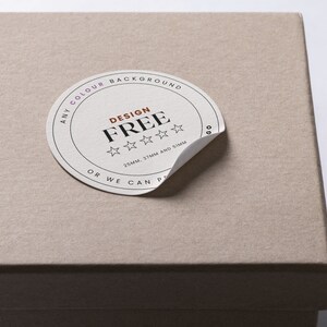 Personalised / Logo Sticker Sheets, Round Business Stickers, Customised ...