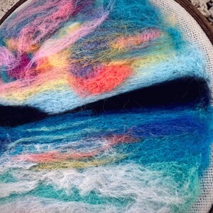 Ocean Landscape Needle Felted Wool Painting Landscape- 7 Inches - Etsy
