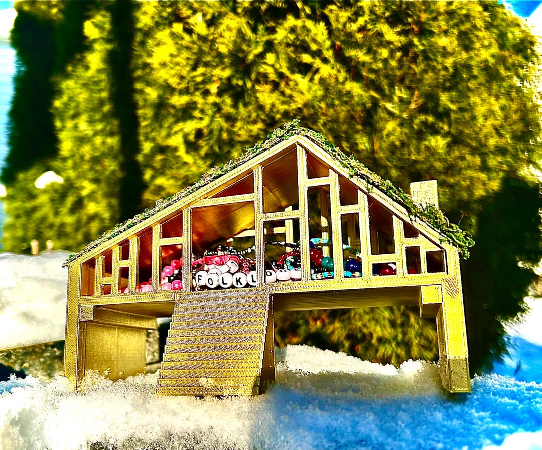 Folklore Cabin With 13 Steps, Gold or Wood Color, Friendship Bracelet ...