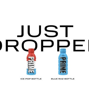 OFFICIAL Prime Blue Raspberry Metal Water Bottle LTD Edition - Etsy UK