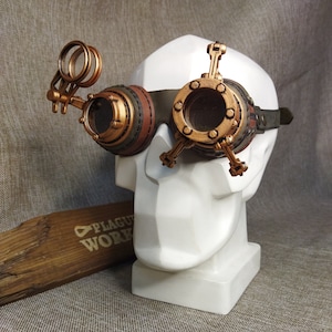 Leather Steampunk Goggles "watchmaker" - Etsy