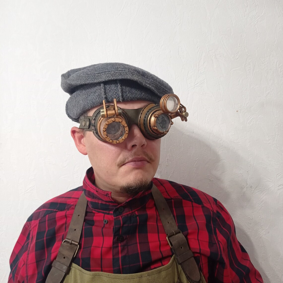 Steampunk Leather Goggles monocular Ii | Etsy