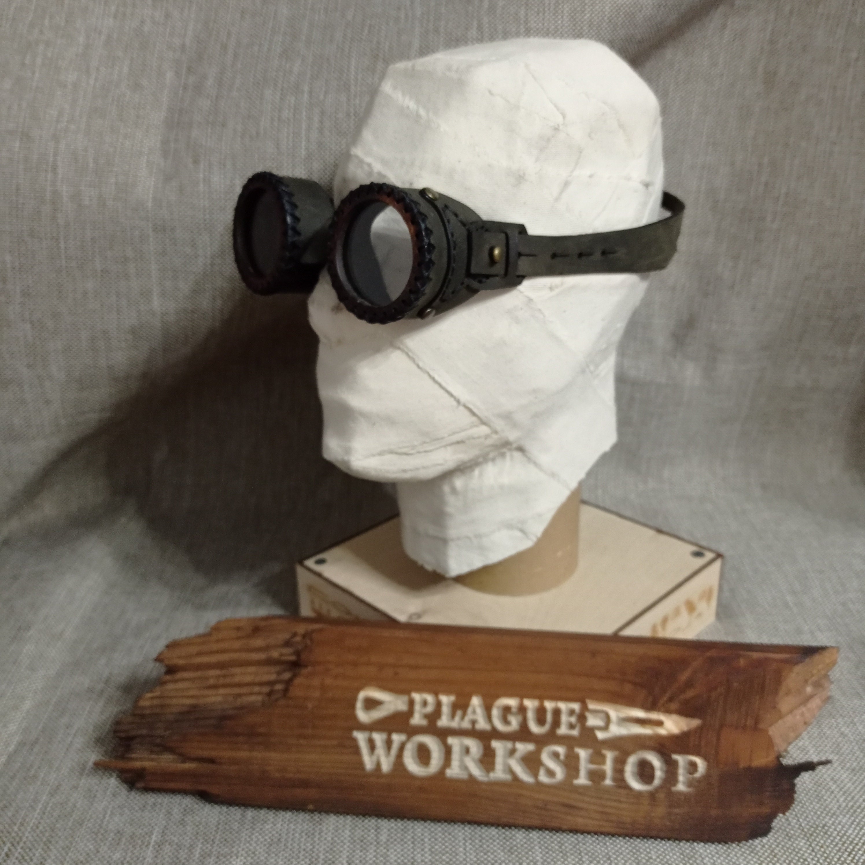 Steampunk Leather Goggles alchemist - Etsy