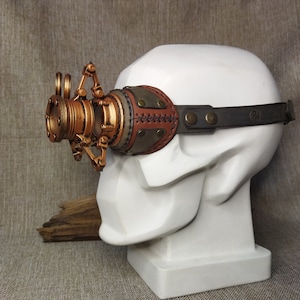 Leather Steampunk Goggles "watchmaker" - Etsy