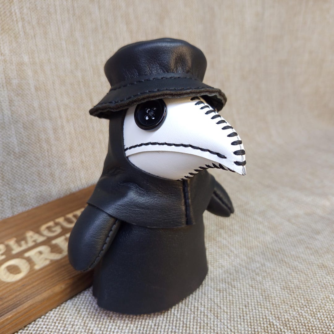 Handmade Leather Toy “plague Doctor” - Etsy