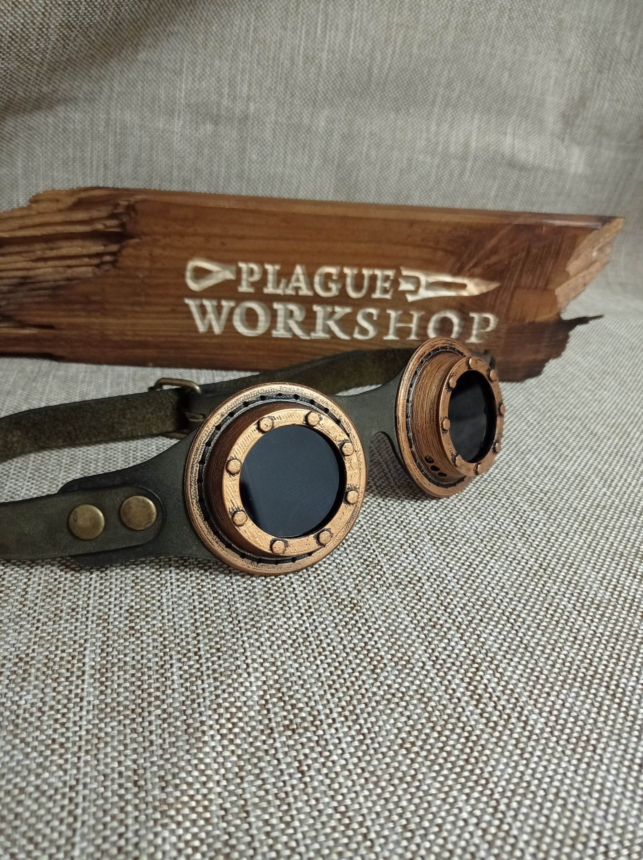 Steampunk Leather Goggles mark Ii - Etsy