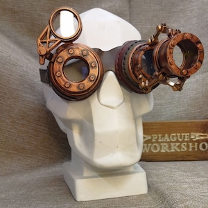 Steampunk Leather Goggles "watchmaker Iii" - Etsy