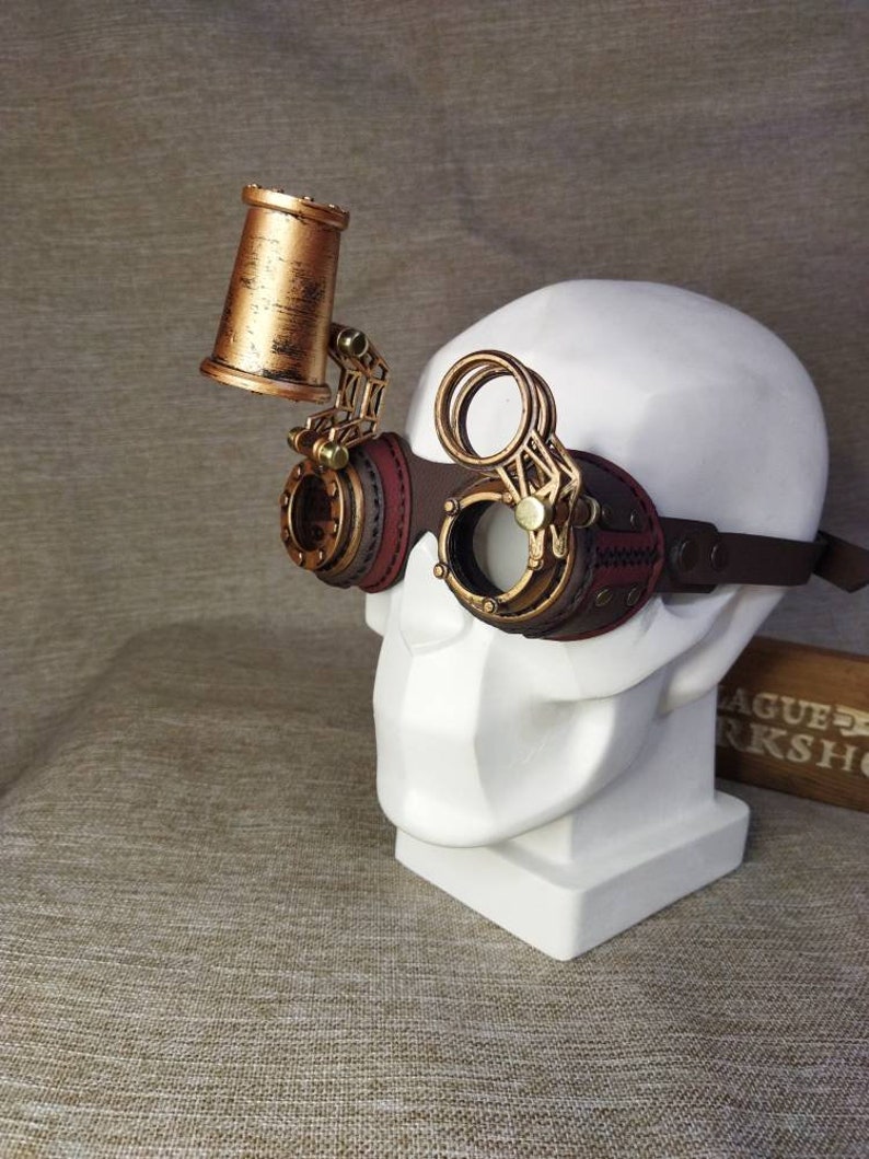 Steampunk Leather Goggles monocular Ii - Etsy