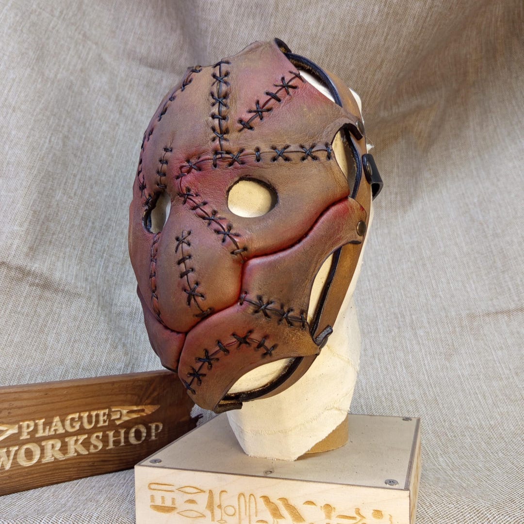 Leather Horror Mask "scar Maker" - Etsy UK