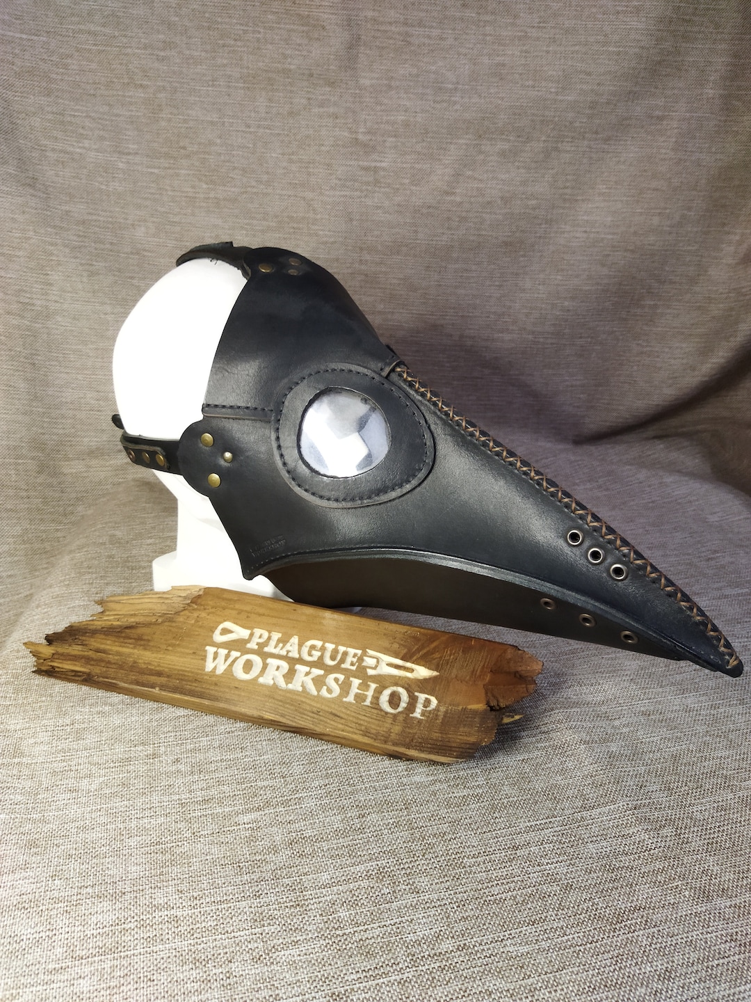 Black Plague Doctor Mask - Etsy