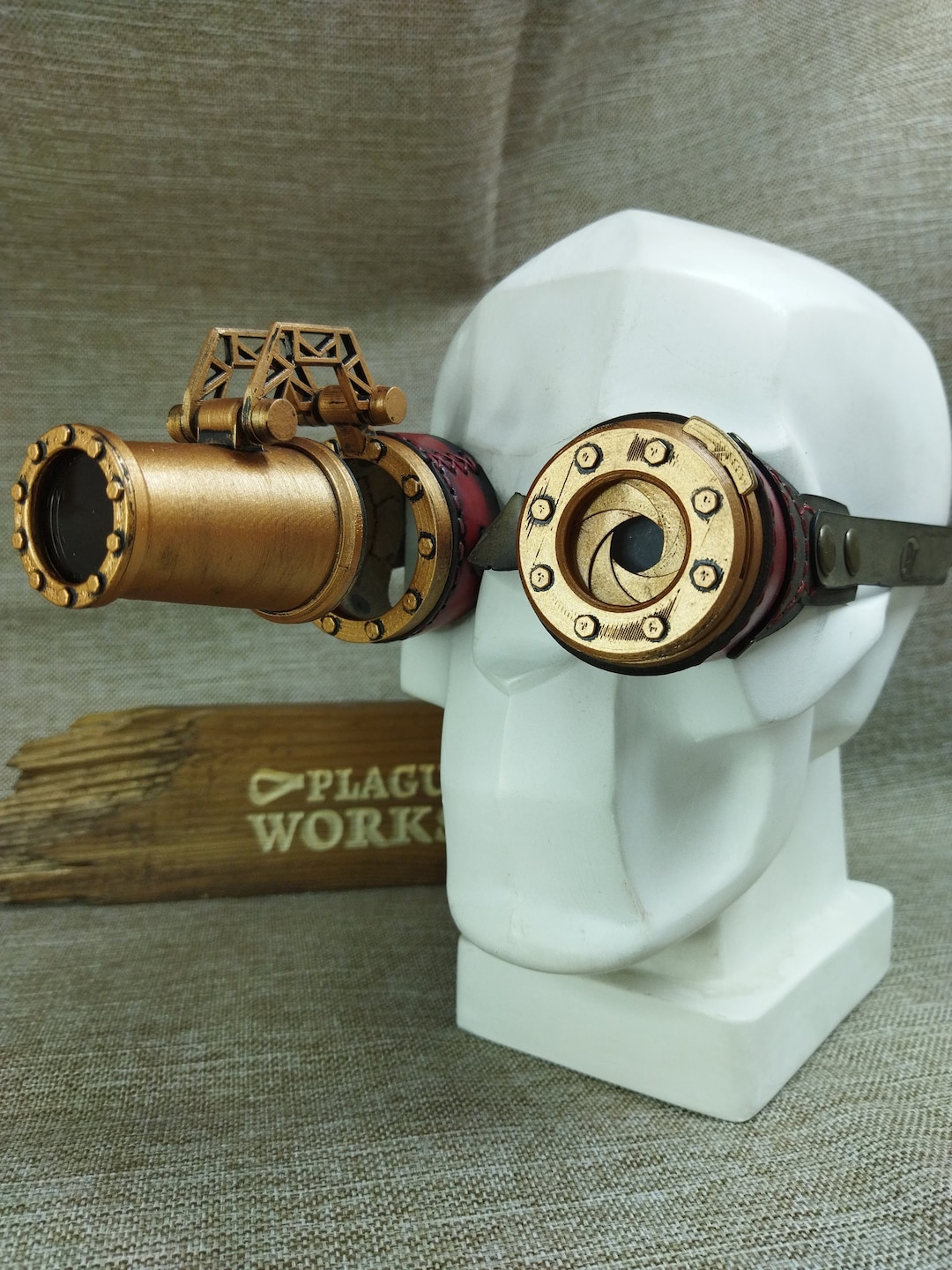 Leather Steampunk Goggles "mechanic Ii" - Etsy