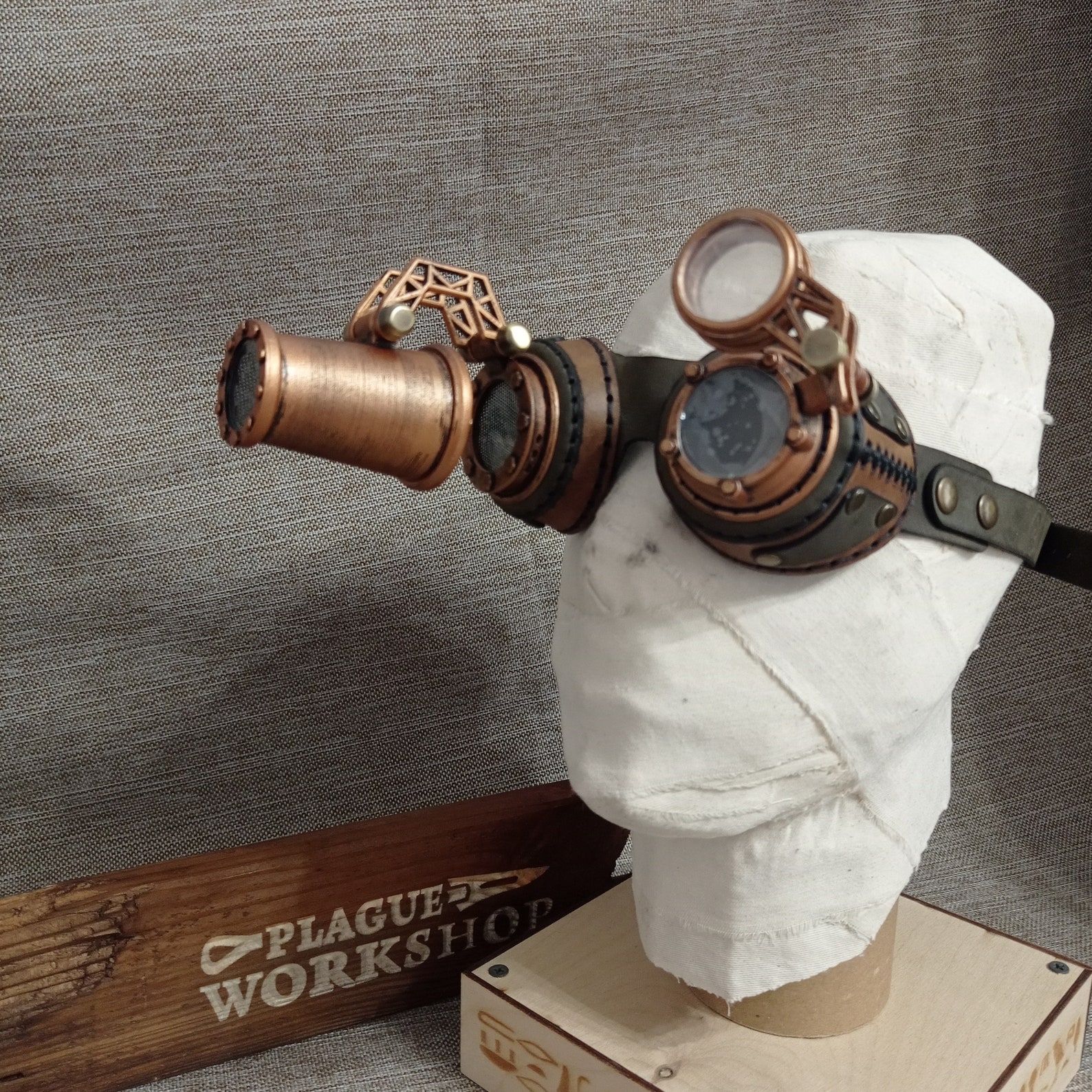 Steampunk Leather Goggles "monocular Ii" - Etsy