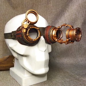 Leather Steampunk Goggles "watchmaker" - Etsy