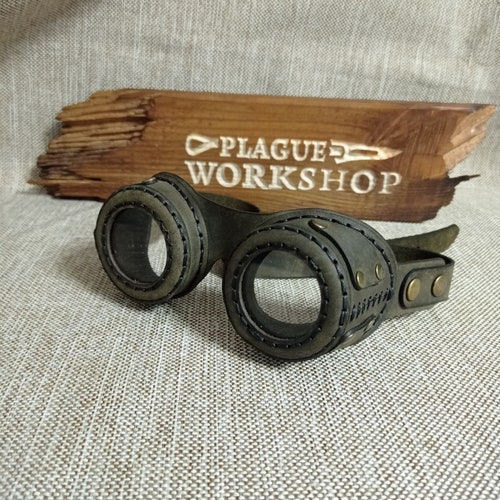 Steampunk Leather Goggles monocular Ii - Etsy
