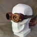 Leather Steampunk Goggles "mono Mechanic" - Etsy