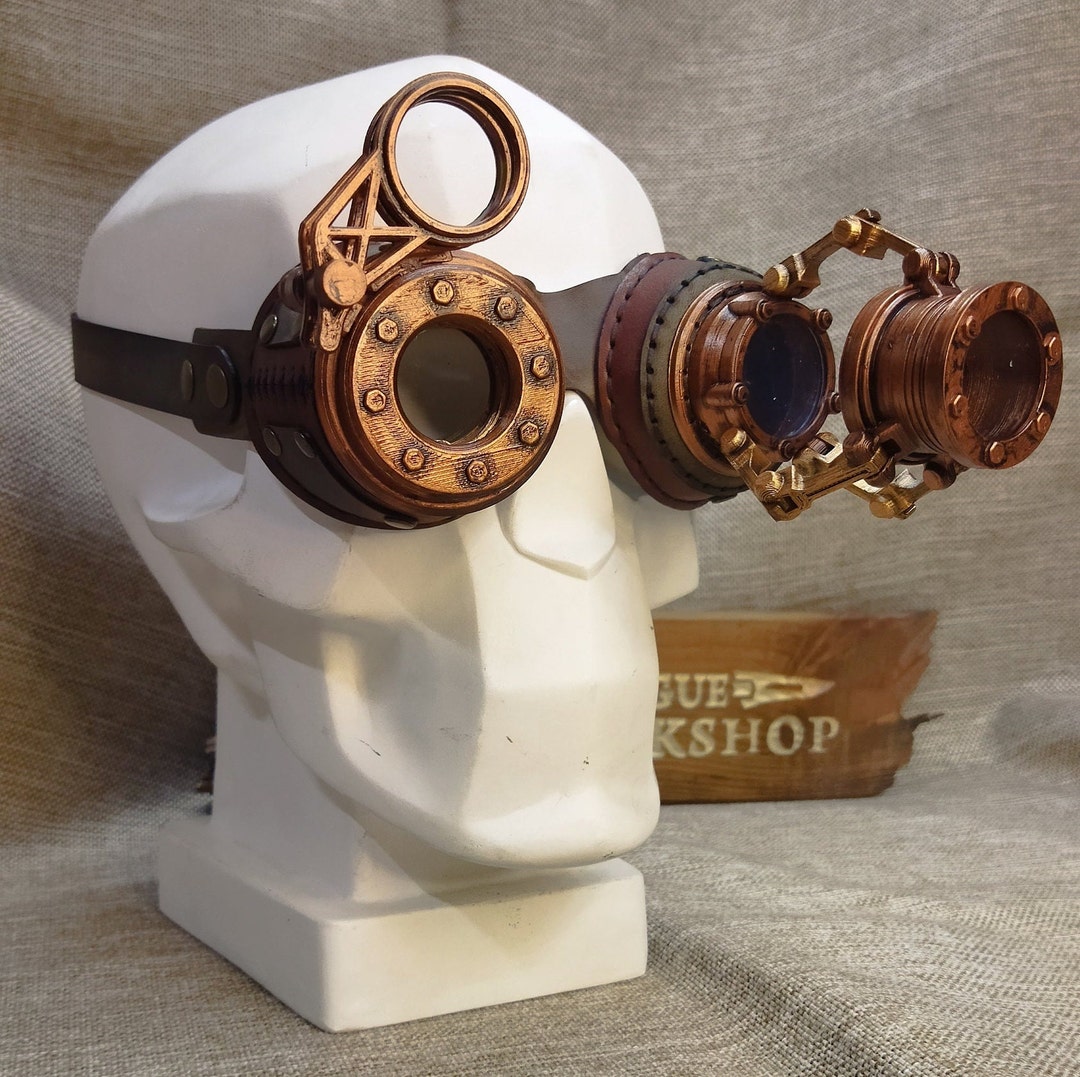Steampunk Leather Goggles "watchmaker Iii" - Etsy