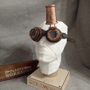 Steampunk Leather Goggles "monocular" - Etsy