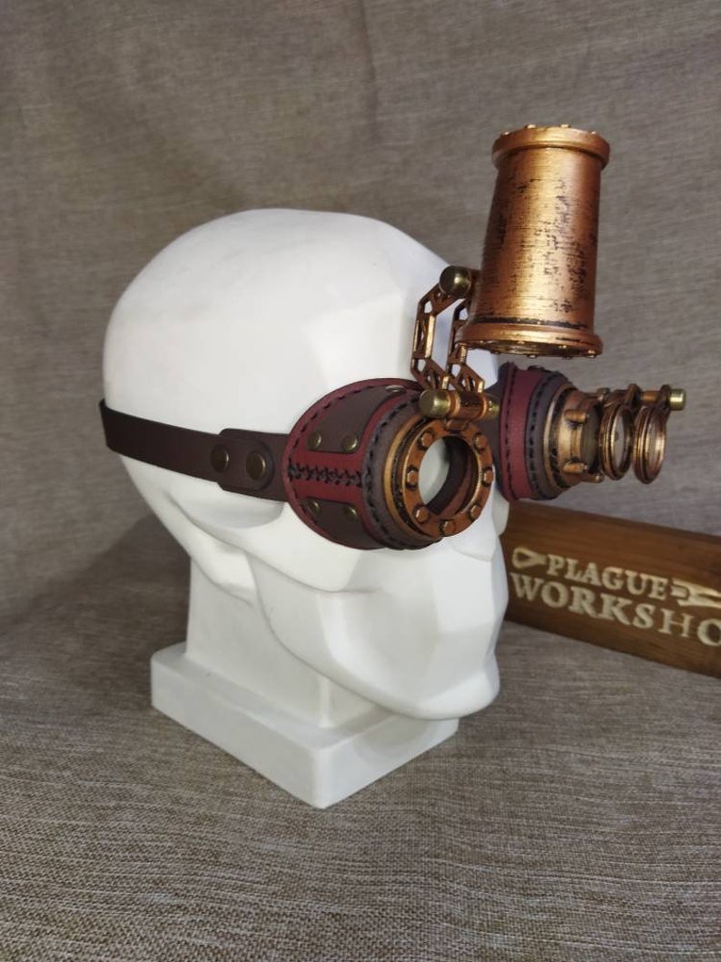 Steampunk Leather Goggles monocular Ii - Etsy