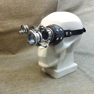 Leather Steampunk Goggles "watchmaker" - Etsy
