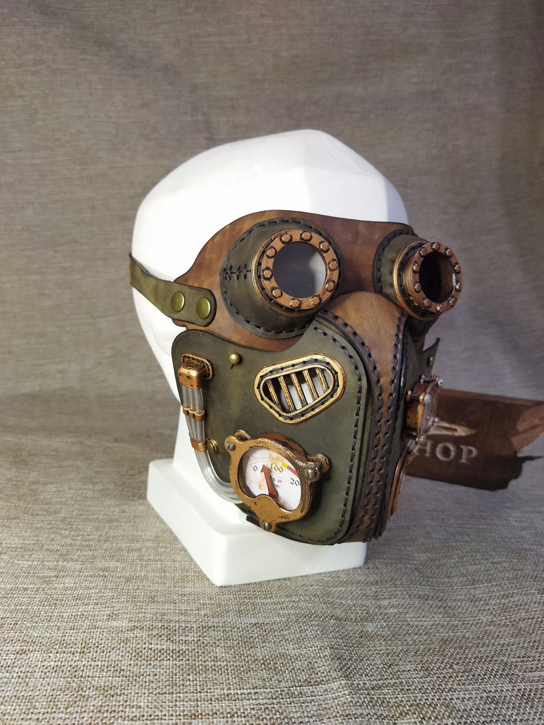 Steampunk Mask steam-man - Etsy