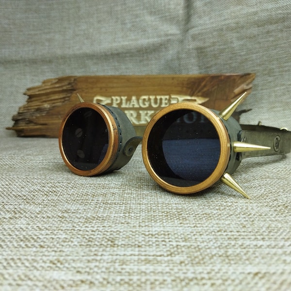 Steampunk Goggles Spiked - Etsy
