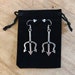 Satan Devil Pitchfork Gothic Witchy Silver Earrings With Jewellery Gift ...